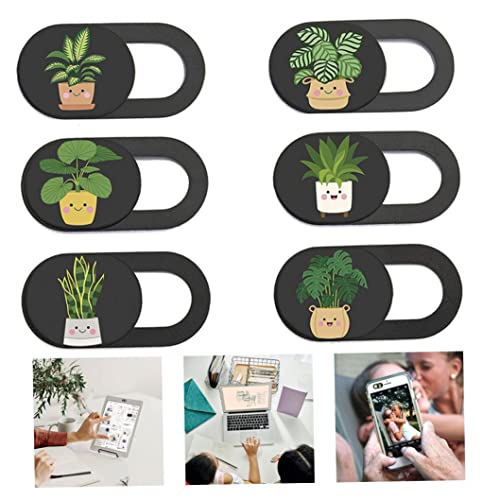 Ckuakiwu Slide Phone Camera Blocker,Camera Webcam Privacy Cover Slide Phone Camera Blocker Laptop Privacy Protector 6pcs