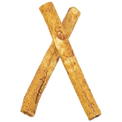 Fieldcrest Farms Nothing to Hide Natural Rawhide Alternative Large 10" Rolls for Dogs - 3 Pack Bundle (Chicken, Beef, Peanut Butter) Premium Grade Easily Digestible Chews - Great for Dental Health