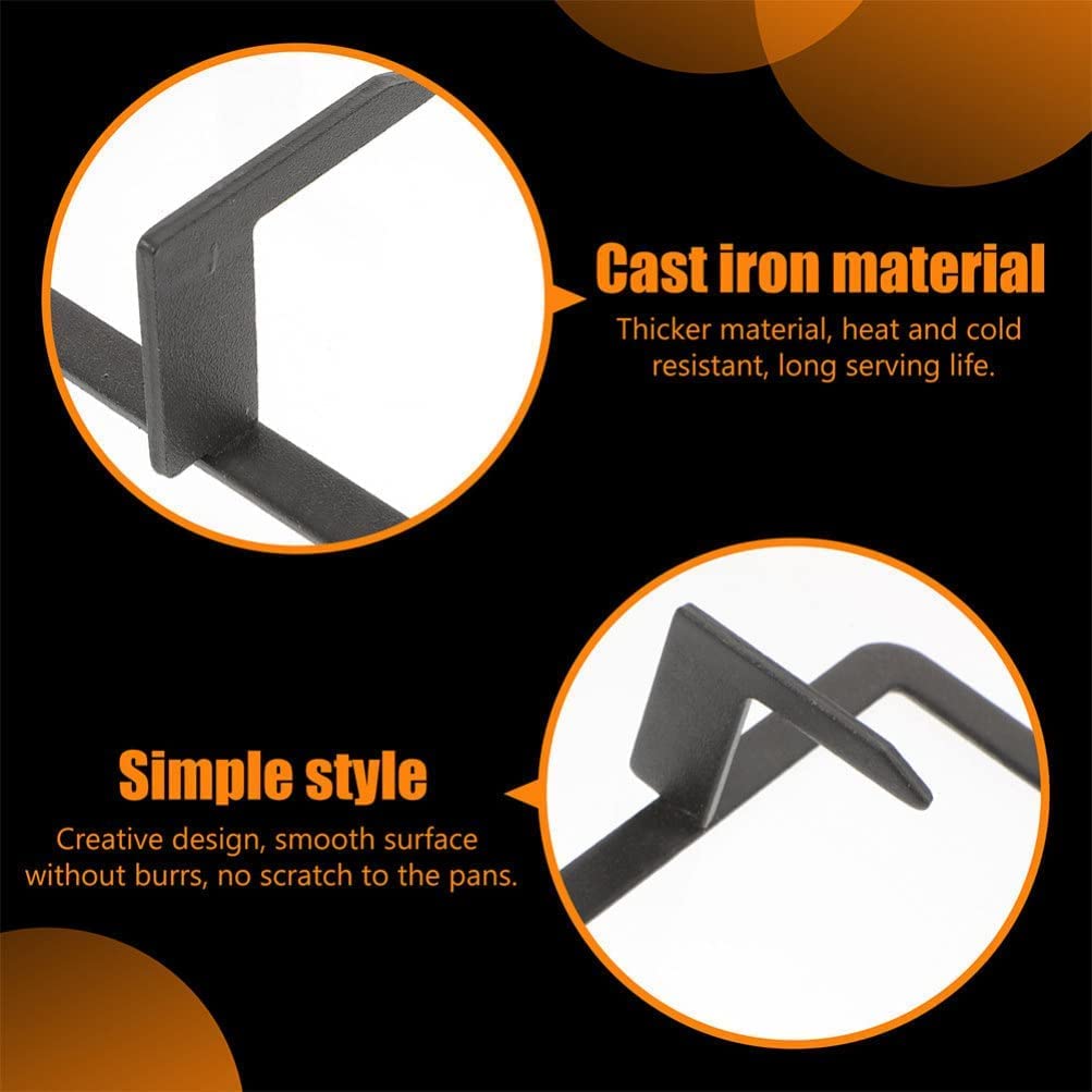 CASOTA Universal Pan Support Stand Metal Brackets Stove Support Rack Cast Iron Wok Rack Gas Stove Bracket Anti- Skid Windproof Pot Rack Replacement Wok Ring for Kitchen Restaurant Shelving Brackets