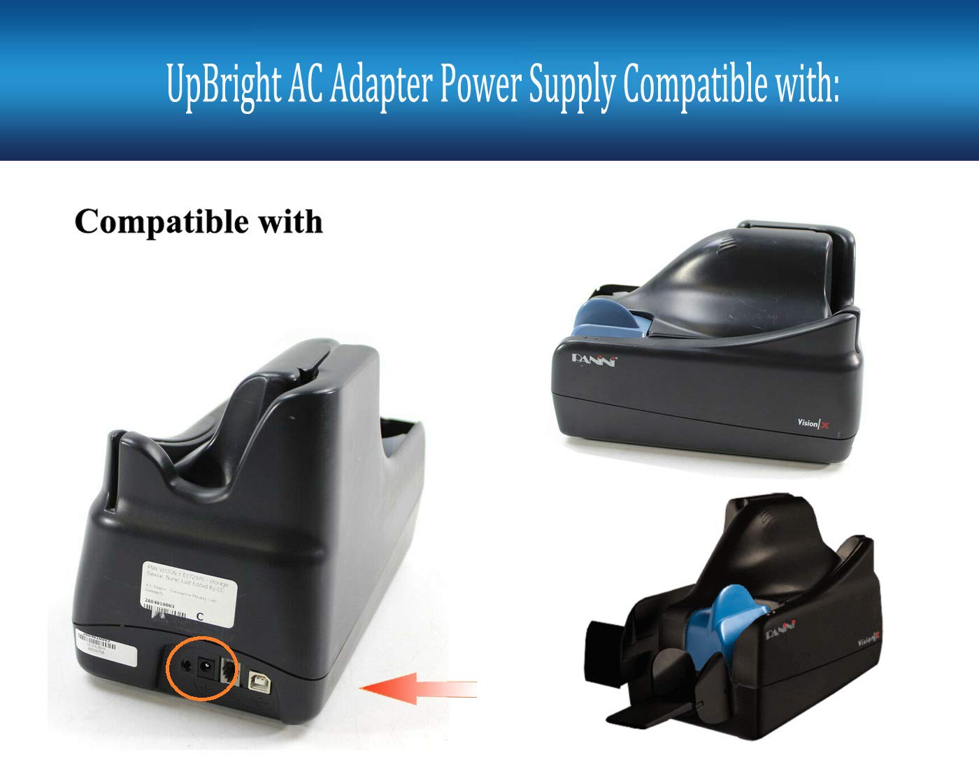 UpBright 30V AC/DC Adapter Compatible with Panini FA-00105-00 DSA-0421S-28 1 42 DVE Unisys My Vision X P 1F AT3 AGP E172976 Check Scanner VX15 VX50 VX100 X 30 60 90 MVX90 Tenwei TA71-3001400 Power PSU