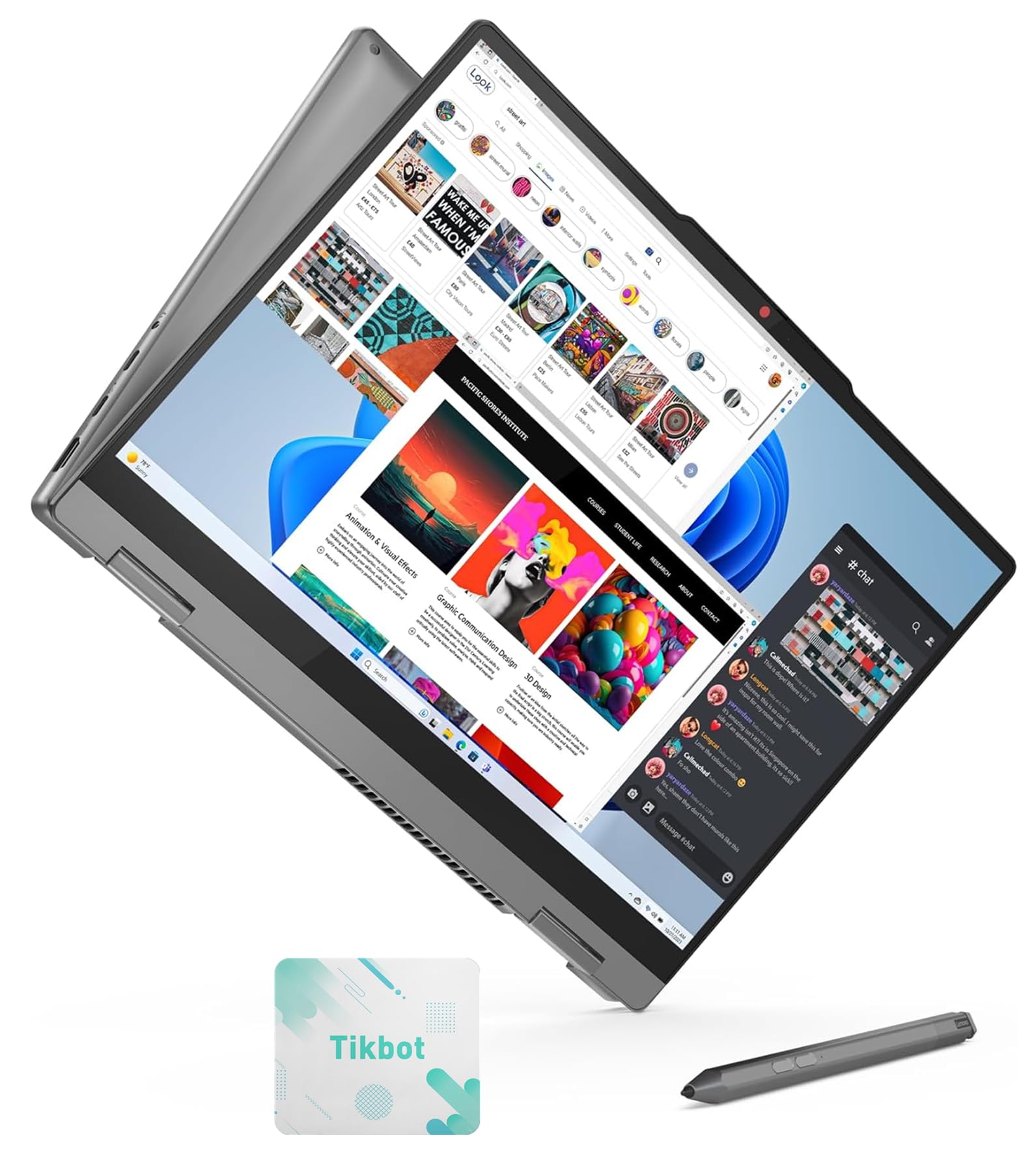 Lenovo IdeaPad Flex 5 2-in-1 Laptop, 14" FHD IPS 16:10 (1920 x 1200) Touchscreen, AMD Ryzen 5 5500U, 16GB RAM, 1TB PCIe SSD, Wi-Fi 6, Webcam, Fingerprint, Digital Pen, w/Mouse Pad