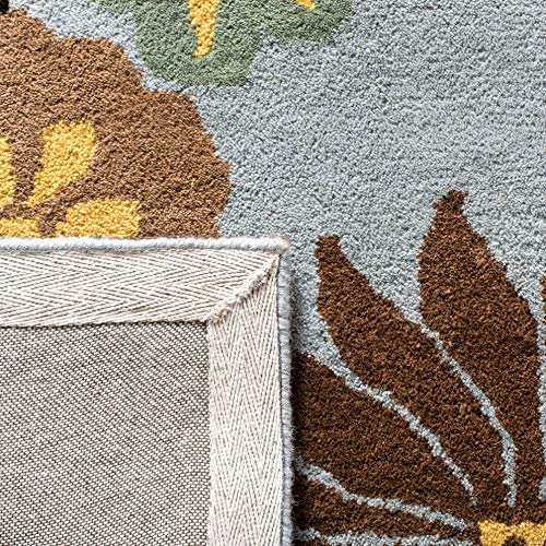 SAFAVIEH Soho Collection 2' x 3' Blue/Multi SOH738B Handmade Premium Wool & Viscose Accent Rug