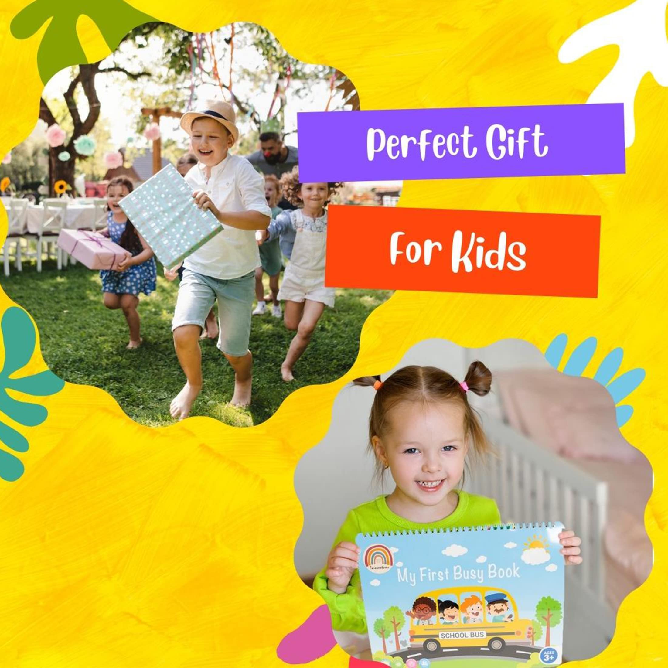 Twinventures Montessori Preschool Busy Book for Toddlers, Autism Sensory Educational Toys, Assembled Activity Binder for Early Learning, Preschool Learning Activities