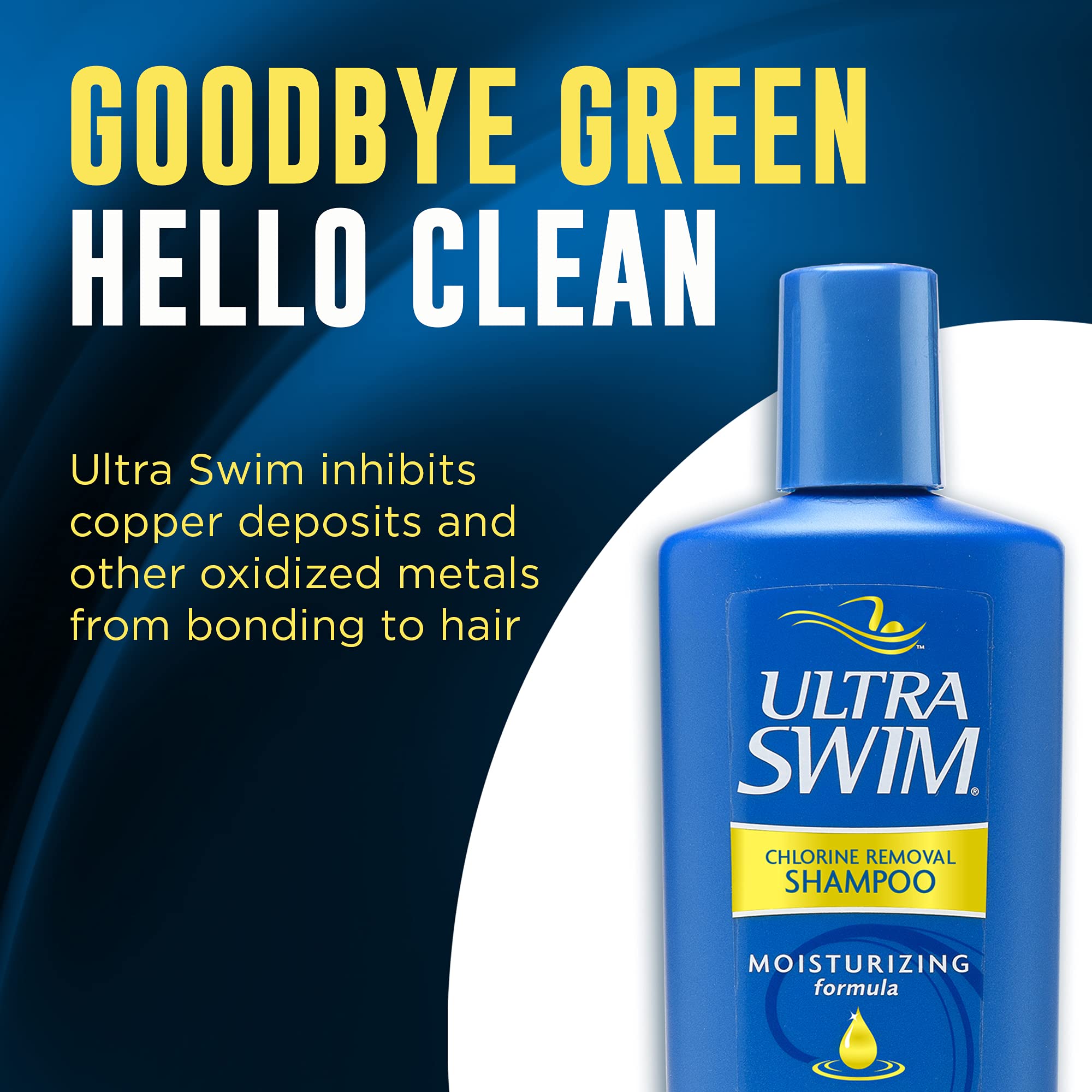 Ultra Swim Chlorine Removal & Hard Water Treatment Moisturizing Shampoo, 7 Ounce