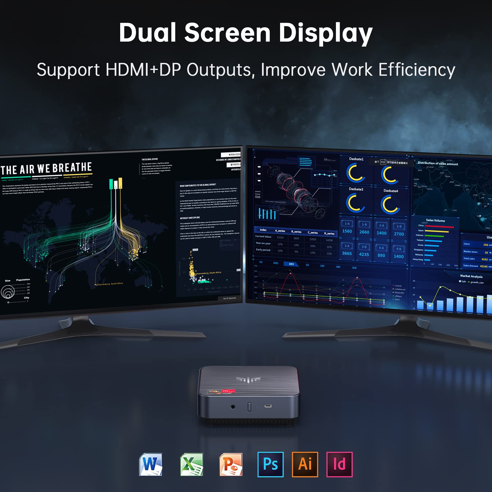 KAMRUI AMD Ryzen 7 3750H Mini PC, Windows 11 Pro 16GB DDR4 RAM 256GB SSD Micro Desktop Computers, DP + HDMI 4K UHD Small Form Factor Computer Gaming Office