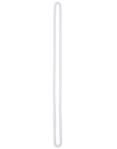 Mini Skater 6 Inch Premium Clear Plastic Travel Luggage Name Tag Loop Straps/Loops for Luggage Bag ID Tag,50Pcs