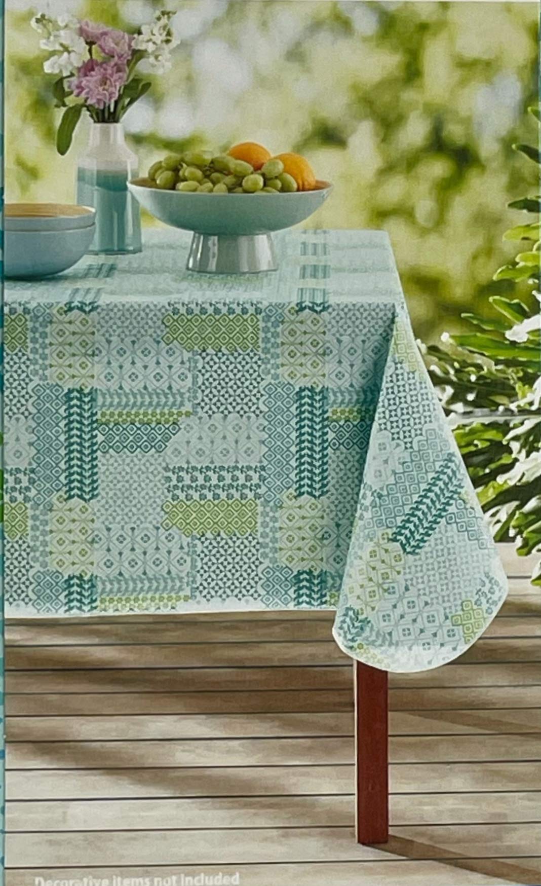 Town & Country Linen Corp Mainstays Vinyl Tablecloth Medallion 60x84 Multi 60 x 84 inch MS11-0569-74098
