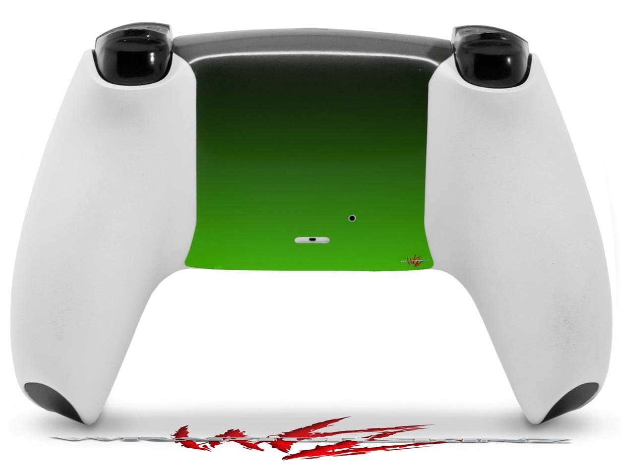 WraptorSkinz Skin Wrap compatible with Sony PS5 DualSense Controller Smooth Fades Green Black (CONTROLLER NOT INCLUDED)