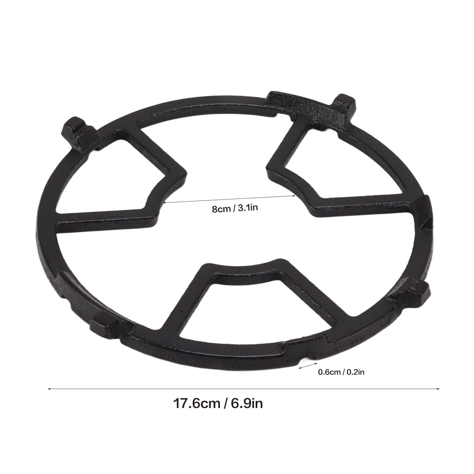 Cast Iron Wok Support Ring, Cast Iron Wok Rack Universal Non Slip Gas Stove Work Ring for Kitchen Gas Cooktop Pot Rack Stove Rack Ring Pan Holder Stand, Gas Stove Rack Accessories