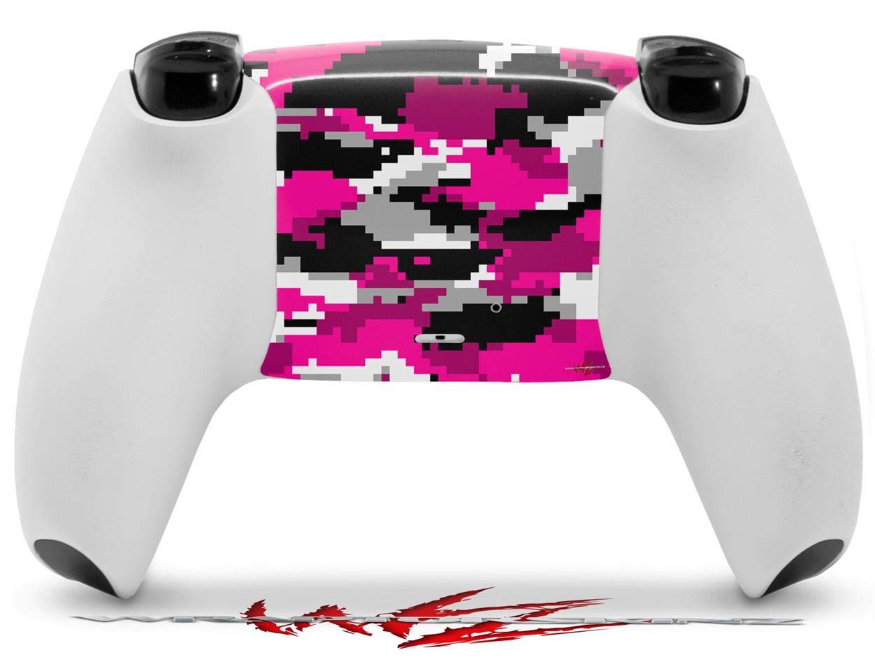 WraptorSkinz Skin Wrap compatible with Sony PS5 DualSense Controller WraptorCamo Digital Camo Hot Pink (CONTROLLER NOT INCLUDED)