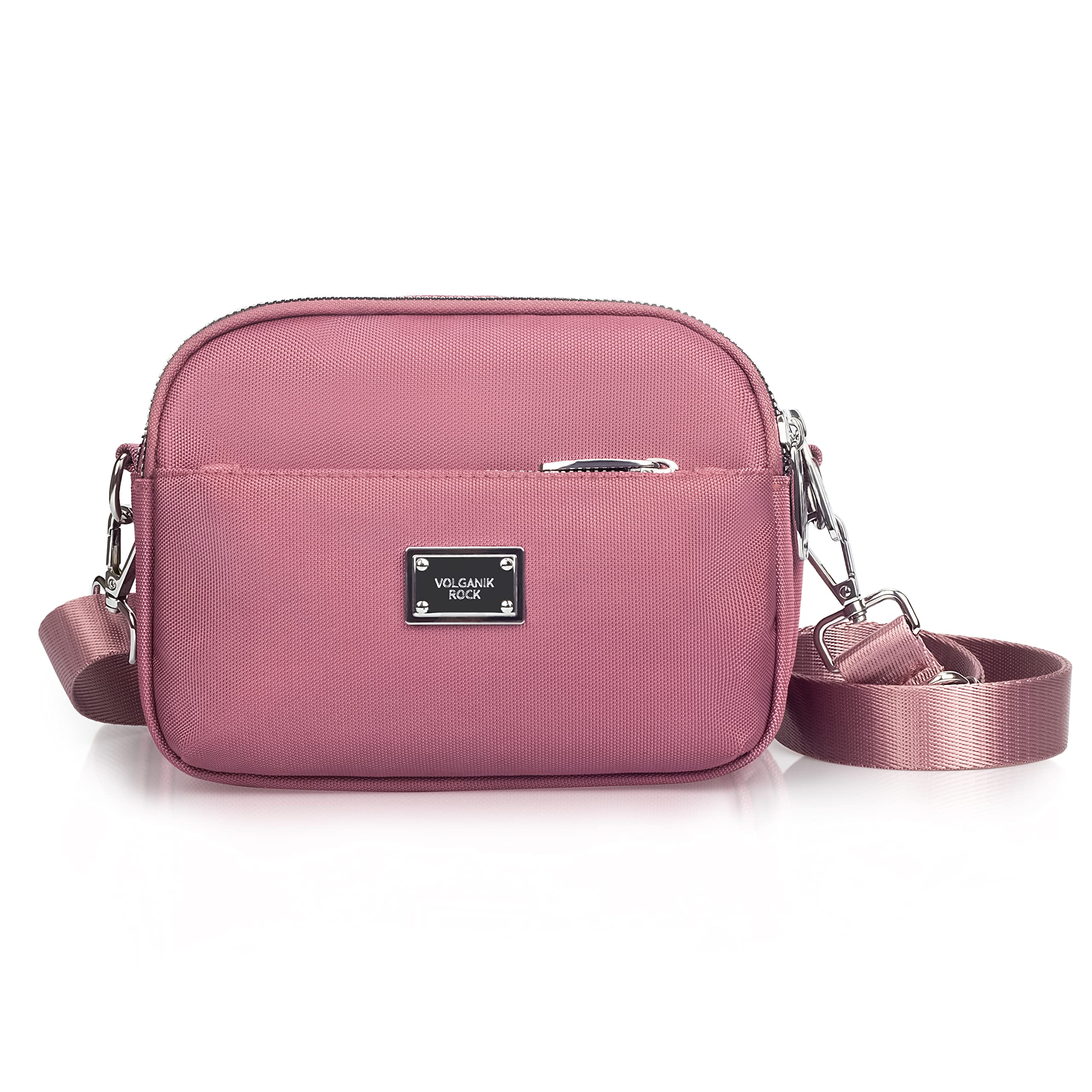Small Crossbody Phone Purse for Women,Nylon Shoulder Bags Canvas Purse and Handbags Water resistant Travel Purse 8035-taro