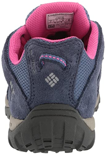 Columbia Unisex Child Redmond Waterproof Hiking Shoe, Bluebell/Pink Ice, 3 Big Kid US