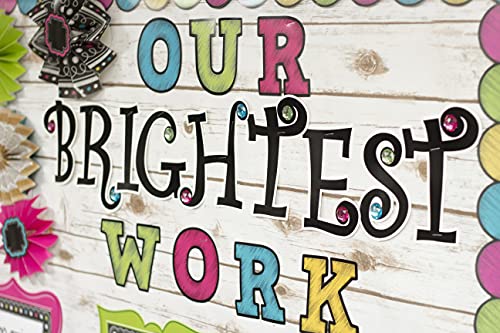 Teacher Created Resources 5-Inch Bling Letters with Colorful Jewels (77183)