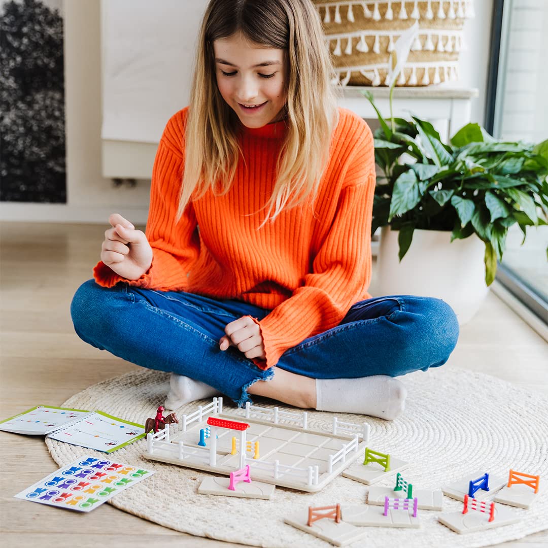 SmartGames Horse Academy Path-Building Game with 80 Challenges for Ages 7 to Adult