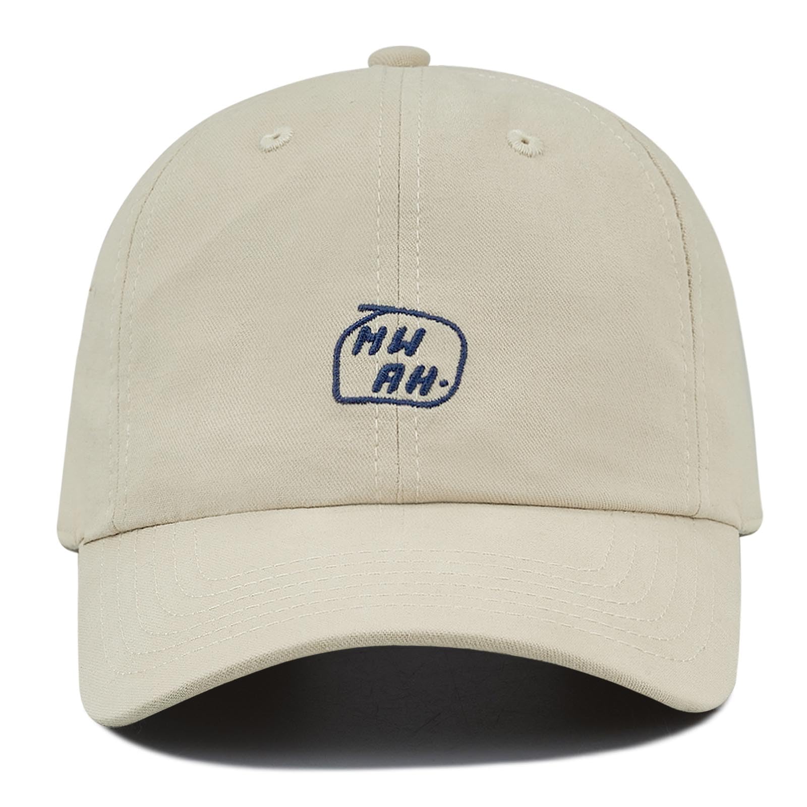 Clakllie Cooling Trucker Hat Low ProfileBaseball Cap Curved Brim Dad Hat Casual Plain Hip Hop Hat Snapback Cotton Hat,Beige