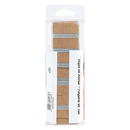 OEMTOOLS 25181 Razor Blades, 100 Pack, Steel Safety Box Cutter Replacement Blades, Removes Paint and Decals, Cuts Boxes and Cords, Fits Most Utility Knives