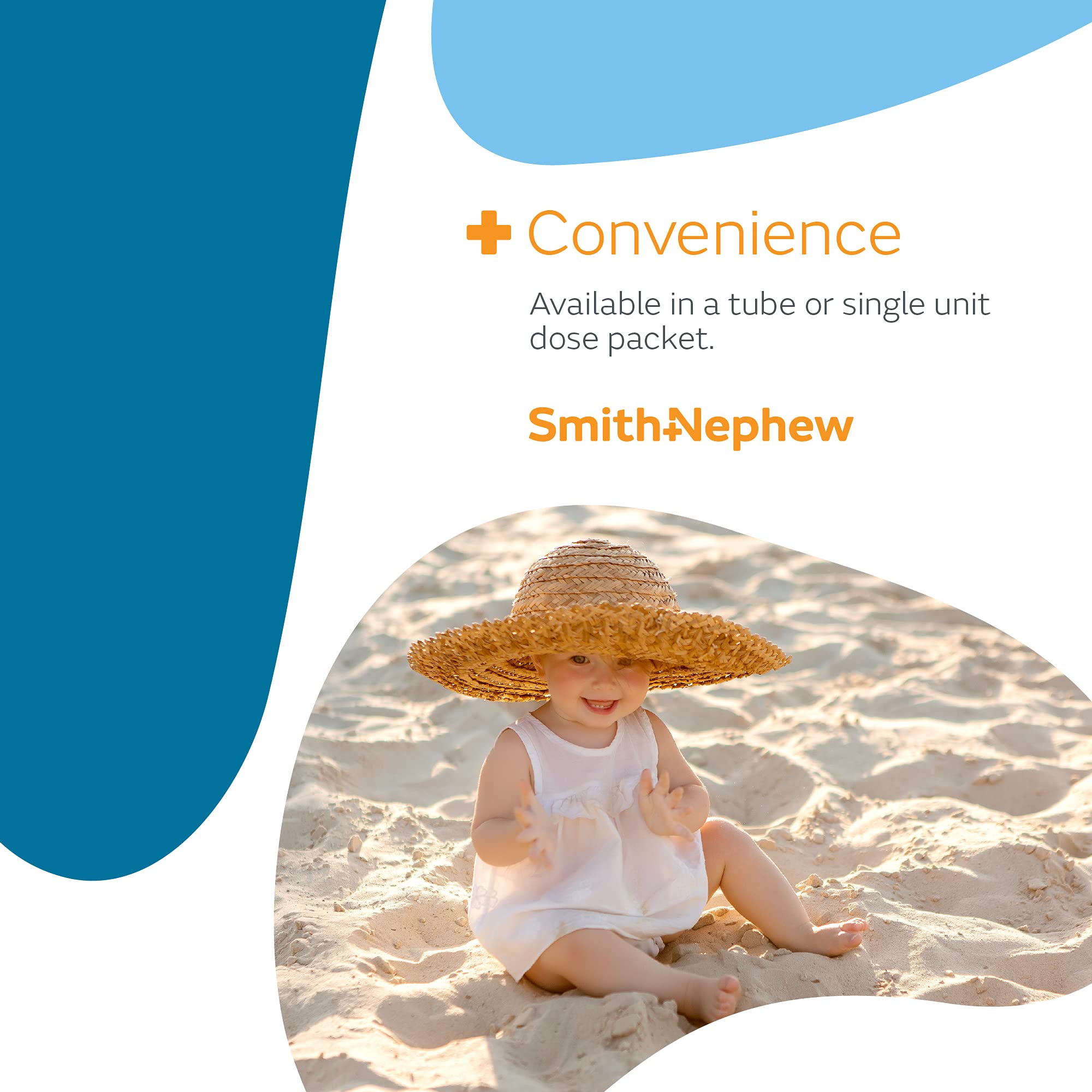 Smith+Nephew SECURA◊ Protective Ointment, Diaper Rash Ointment Tube, Dermatitis Moisturizer, Contains Vitamin A, D, and E, 2.47 Ounces