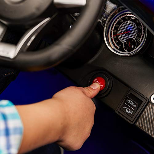 Huffy Mercedes-Benz GLE 63 Kids Electric Battery Powered Ride On Car W/ Lights, Sounds & MP3 Player, Royal Blue (17548P)