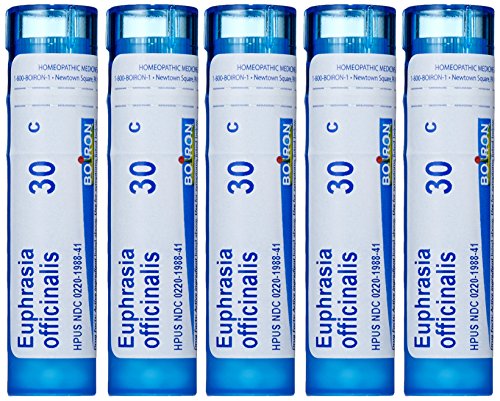 Boiron Euphrasia Officinalis 30C (Pack of 5), Homeopathic Medicine for Eye Discharge