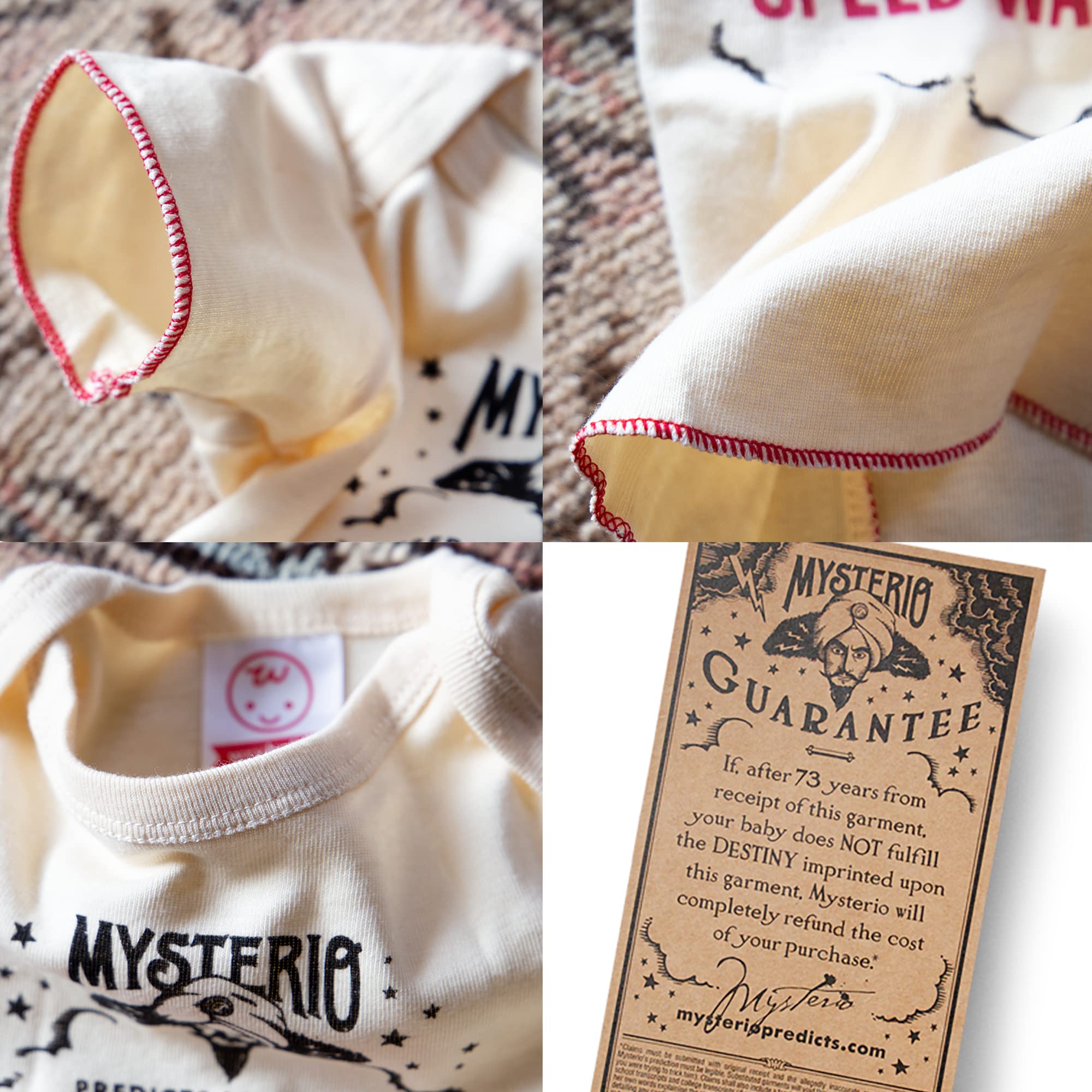 WRYBABY Mysterio Baby Tee Predicts Your Child's Future | Natural, 0-12M