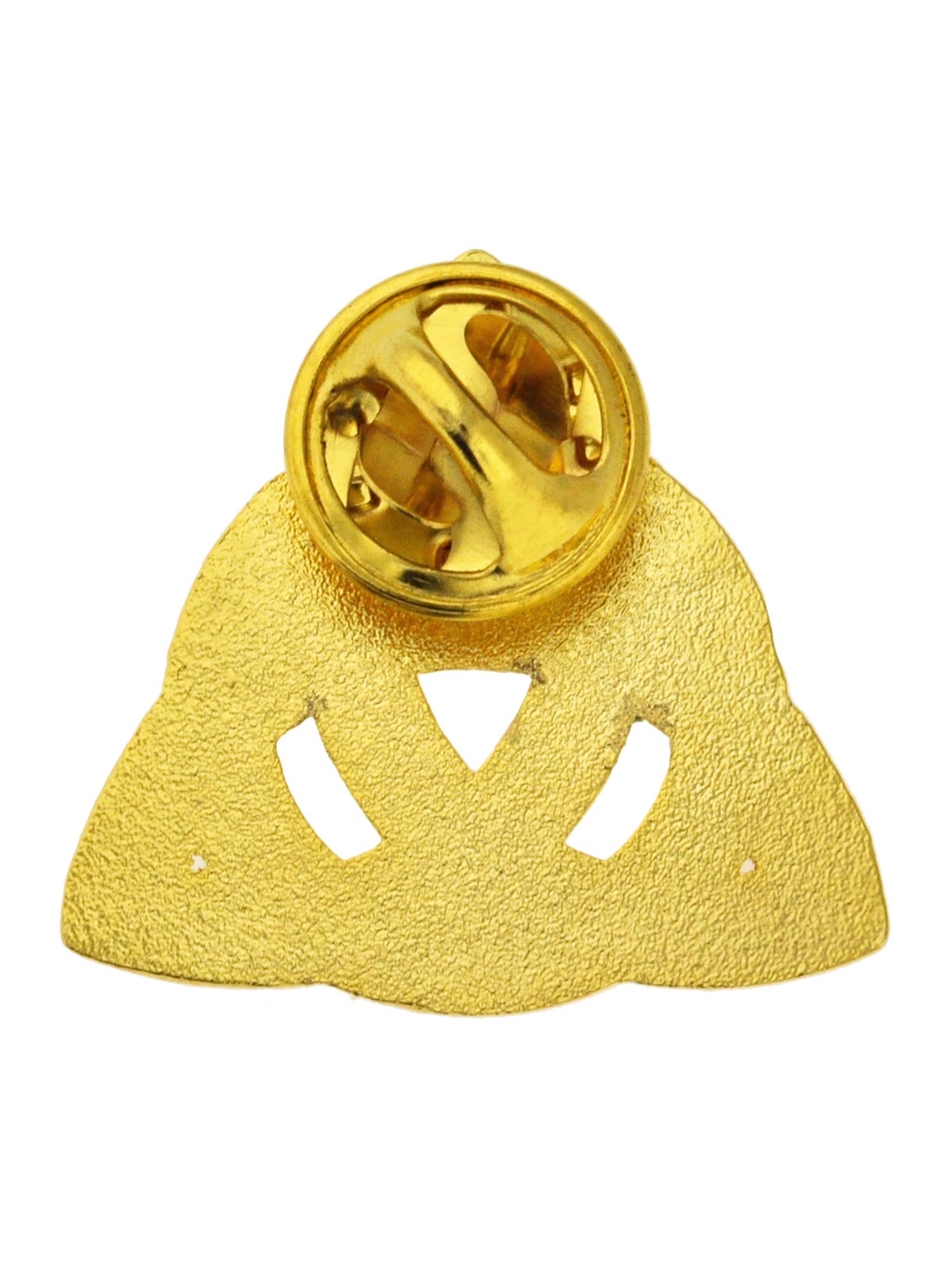 PinMart St. Patrick's Day Lapel Pin – Celtic Trinity Knot Jewelry for Women and Men – Irish Culture Celebration Pin –Gold Plated Enamel Brooch with Clutch Back