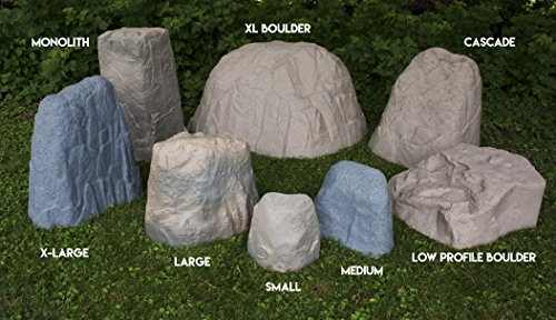 Emsco Group 2181 Large β Lightweight Landscape Rock-Resin, Sandstone