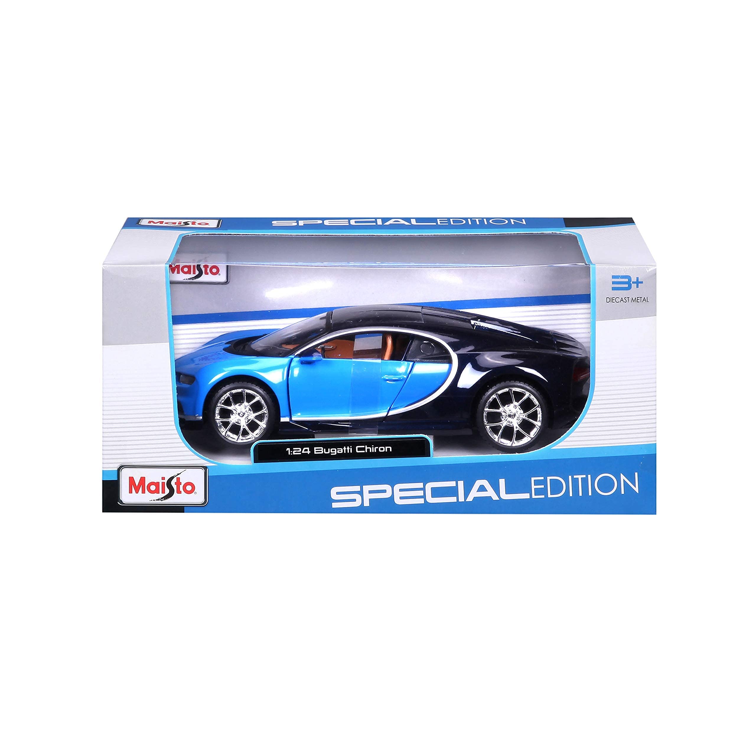 Maisto 1:24 Scale Bugatti Chiron Die-Cast Vehicle (Colors May Vary)