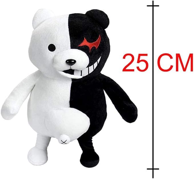 Werycos Plush 35cm 25cm Plush Black White Bear Anime Stuffed Plush Toy
