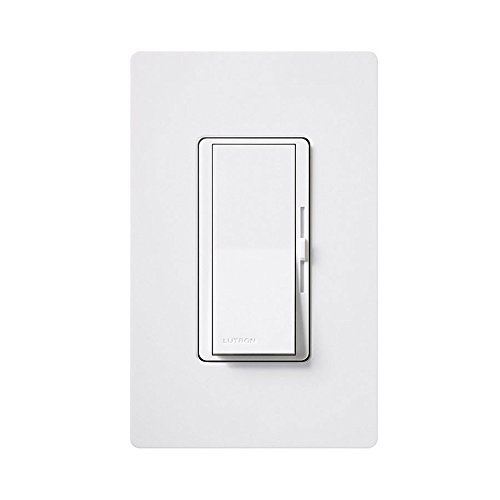 Lutron DVCL-153PH-WH Diva CFL/LED Clam Cad White