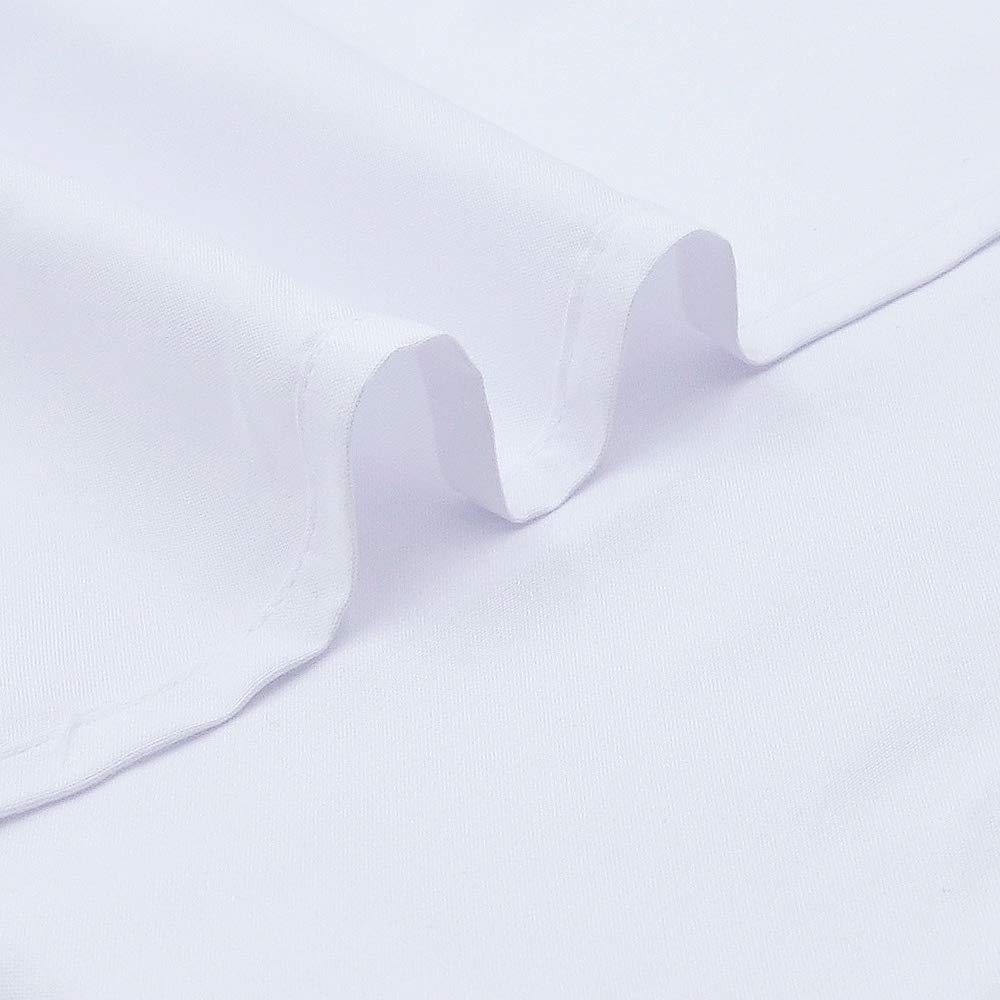 Brushed Microfiber Toddler Pillow Cases 14 x 20, Soft and Cozy Travel Pillowcase, Envelope Closure, White (Pack of 4)