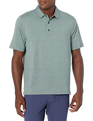 Cutter & Buck Forge Stretch Mens Polo, Hunter Heather, XL