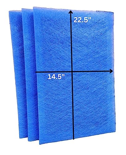 Fast-Shipped-Filters 7 Pack 6x25 Dynamic Air Cleaner Replacement Polarized Filter Pads Refills Blue (Actual Filter Size 14.5x22.5)