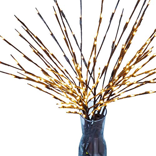 ZLYPSW The Light Garden Floral LED Willow Branch Lamp Battery-Operated 20 Bulbs for Home Christmas Party Garden Decoration