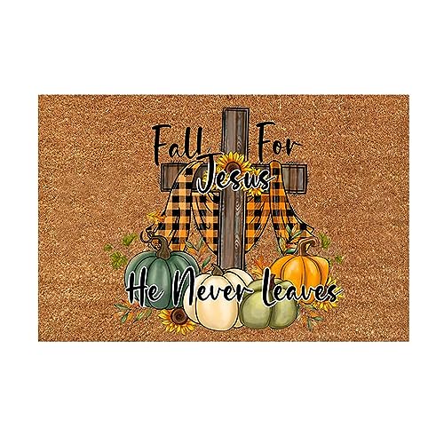 Christmas Throw Blanket for Bed Thanksgiving Pumpkin Mat Holiday Mat Welcome Door Mat Polyester Door Mat (I, One Size)