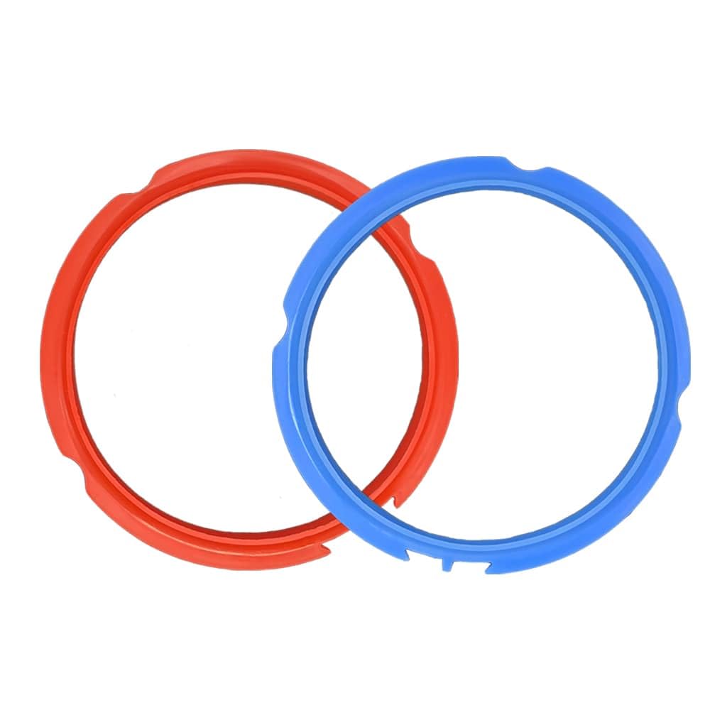 Blue Burps Instant Pot Sealing Ring 3 Quart, 2 Pcs Food Grade Silicone Instant Pot Ring for Instant Pot Seal, Compatible with IP-DUO Mini 3qt, IP-LUX Mini 3 qt, IP DUO Plus β Red and Blue