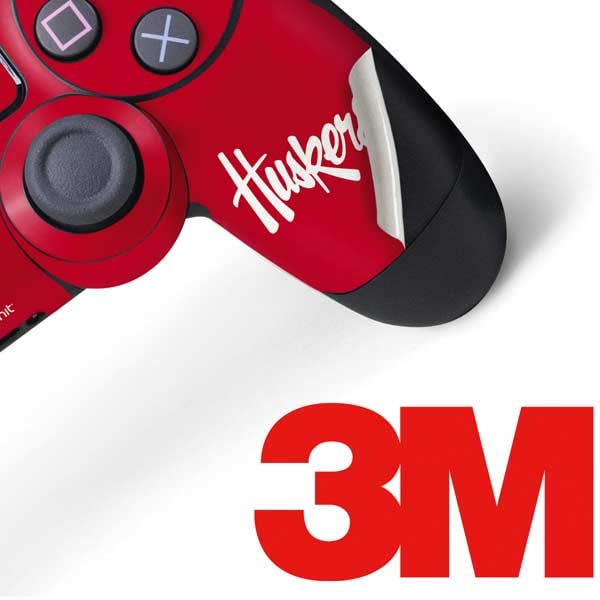 Skinit Decal Gaming Skin Compatible with PS4 Controller - Officially Licensed University of Nebraska Red Design