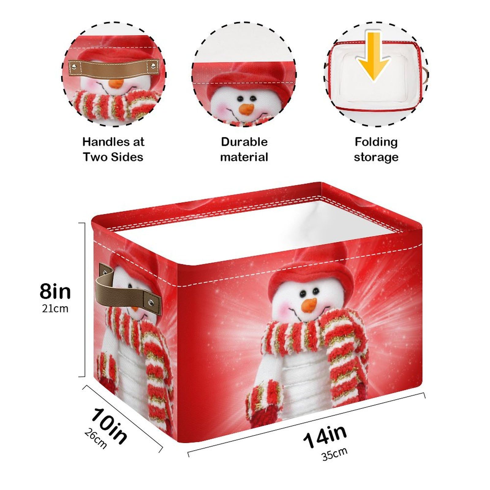FALE QTUOM Halloween Foldable Storage Baskets, Pumpkins Ghosts Storage Cube Box with Handles Collapsible Closet Shelf Cloth Organizer Basket for Nursery Bedroom
