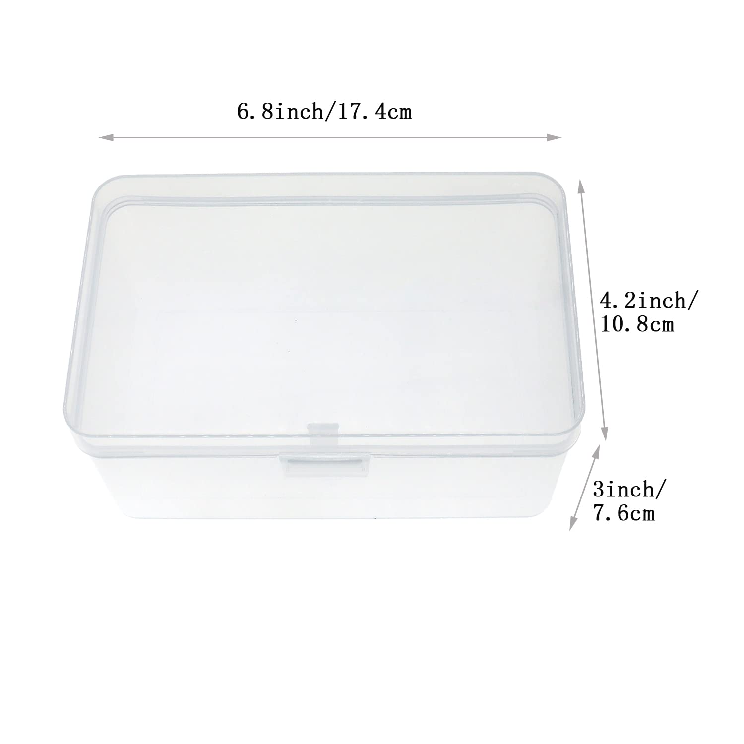 Cwdew 2PCS High Capactiy Playing Card Case Holder Plastic Trading Card Storage Box Card Deck Box Sports Baseball Game Card Storage, Each Box Holds Up to 470pcs Standard Size Cards