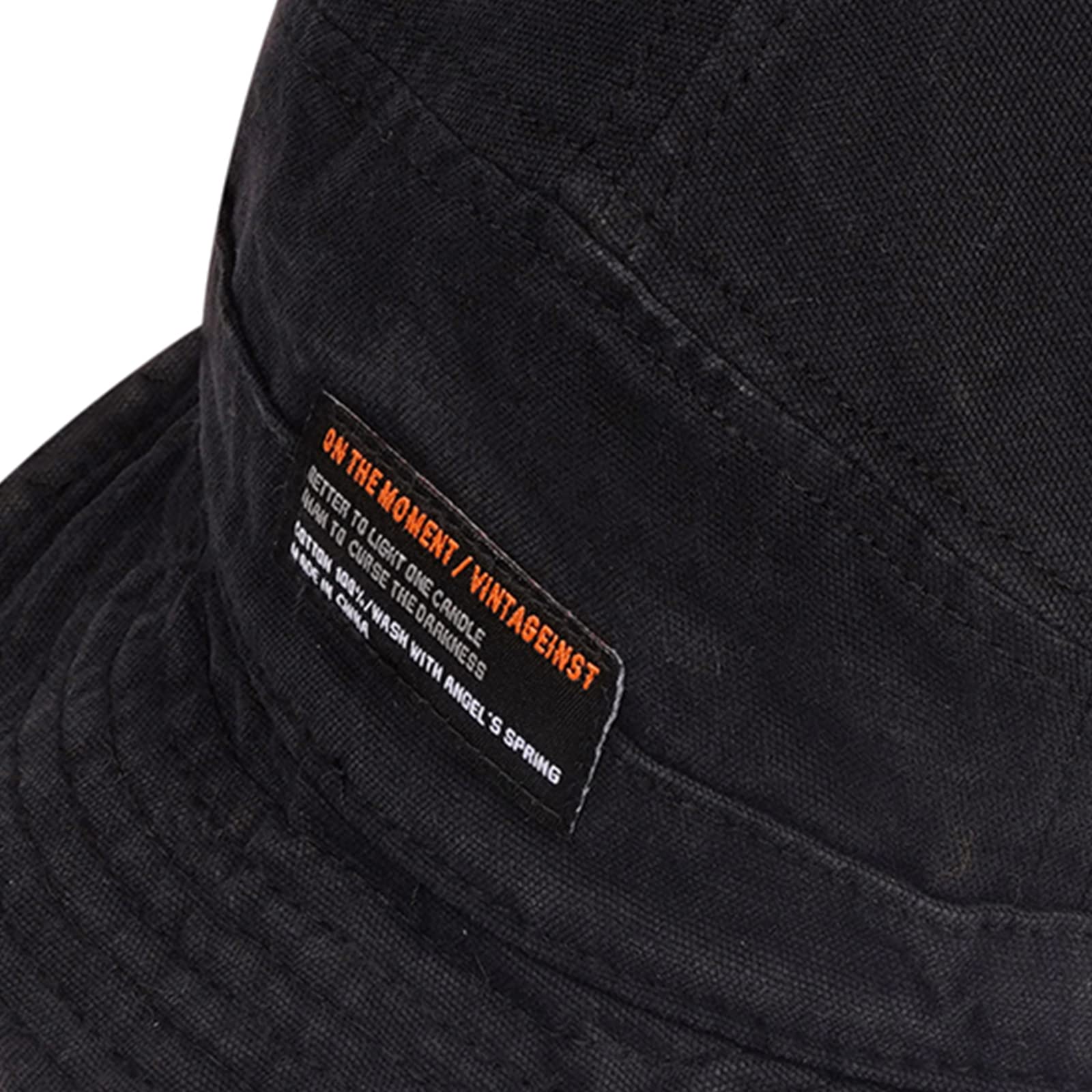 Clakllie Short Brim Baseball Cap Soft Trucker Hat Flat Bill Snapback Hats Dad Cap 5 Panel Short Bill Cap Men Umpire Cap,Black