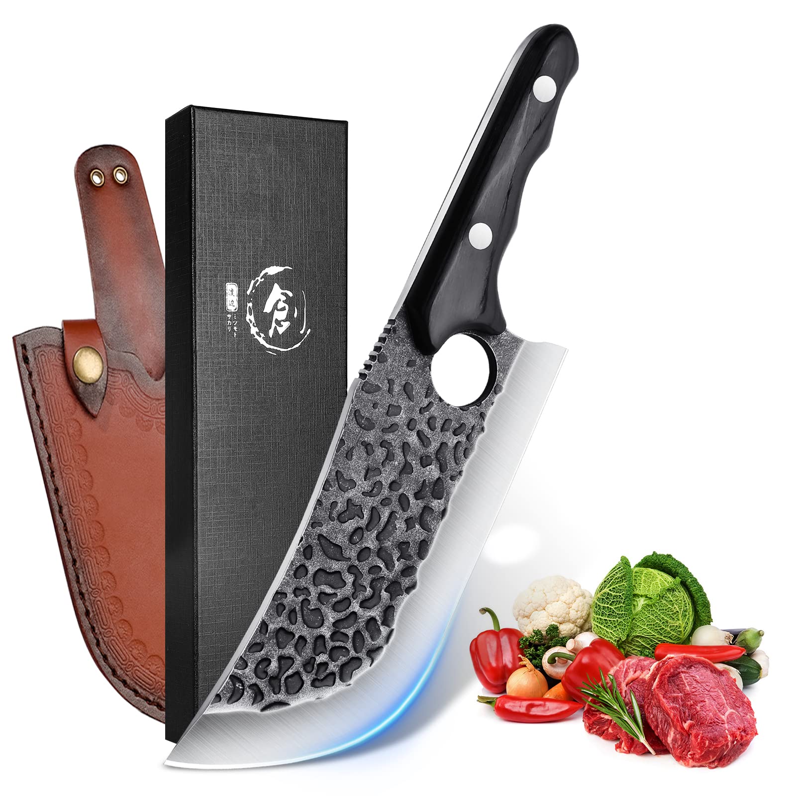 Moontay Meat Cleaver Knife & Butcher Knife