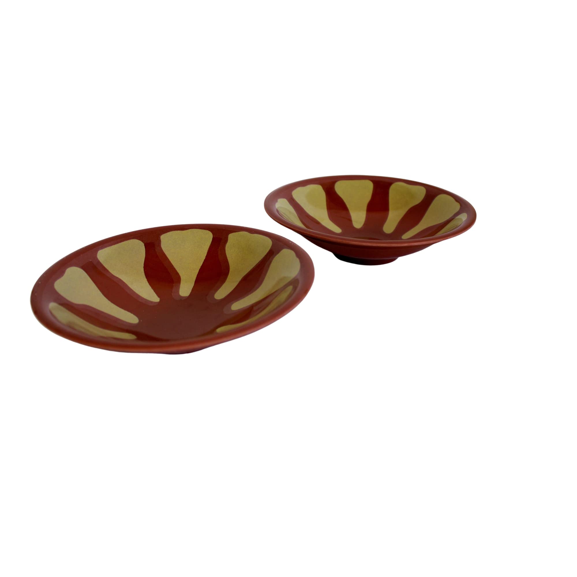 Dependable Industries inc. Essentials 2 Piece Set Melamine Hummus & Guacamole Serving Dip Bowl Condiment Humus Dish