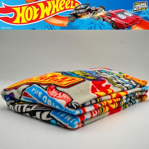 Franco Hot Wheels Kids Bedding Super Soft Plush Throw Blanket, 46 in x 60 in, (Officially Licensed Product)