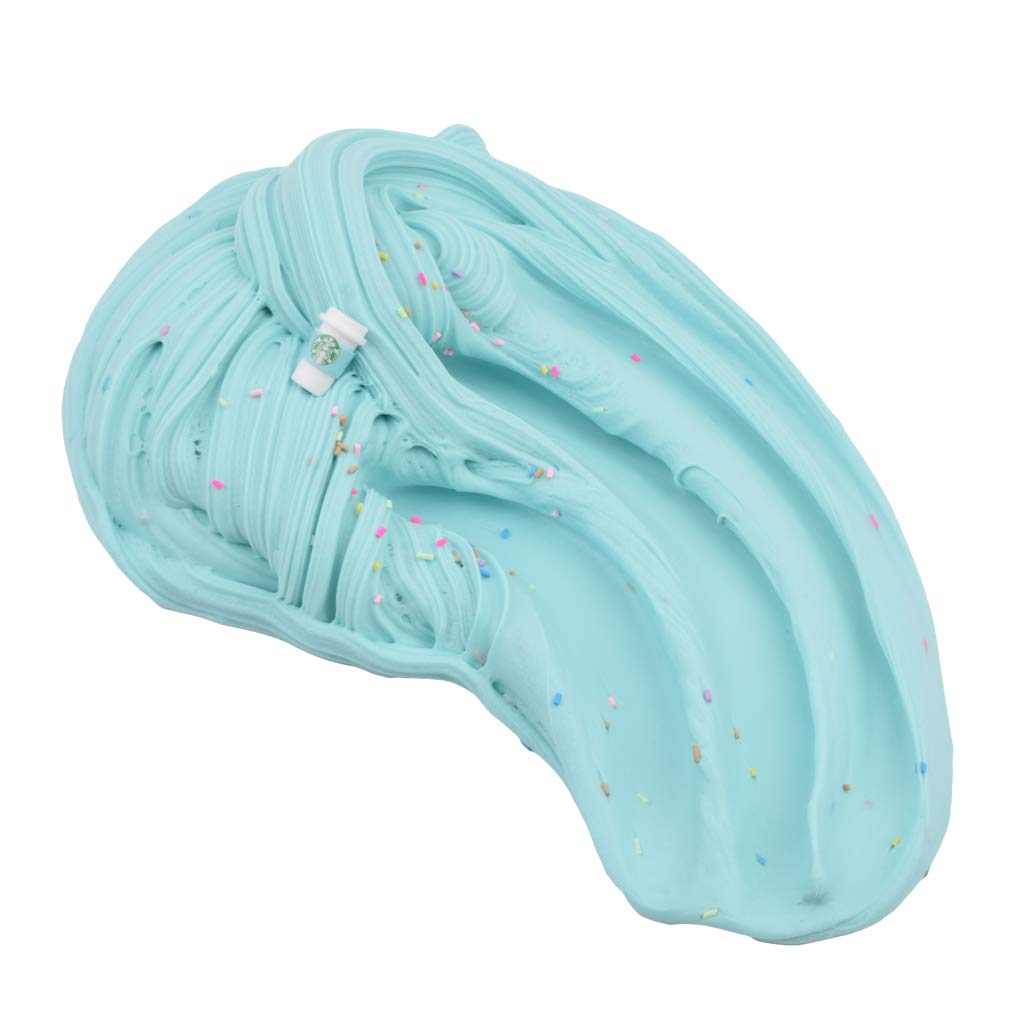 Blue Latte Butter Slime,Coffe Cup Scented Slime,Strechy Non-Sticky, Stress Relief Toy for Girls and Boys