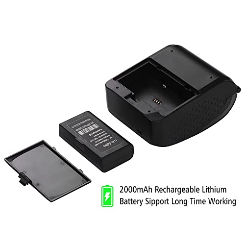 GAELOP DFHBFG Portable Mini Direct Thermal Printer Thermal POS Receipt Printer with 2000mAh Battery USB/BT Mobile Printer