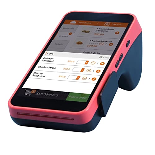 GAELOP DFHBFG Terminal pos Handheld pos PDA Built-in Scanner and Thermal Printer NFC Android Machine Speed Printing Bill Supermarket resturant