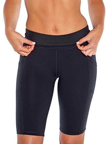 Marika Women's Standard Olivia High Rise Tummy Control Bermuda Short, Black, X-Large