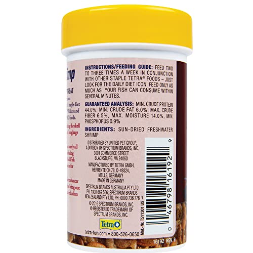 Tetra BabyShrimp 0.35 Ounce, Natural Shrimp Treat For aquarium Fish (033197)