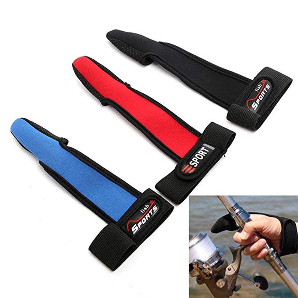 BESPORTBLE 3pcs Fishing Fish Single Finger Stall Protector Glove Gloves Sea Surf Casting Fly Braid Line Non-Slip Outdoor Protective Gloves