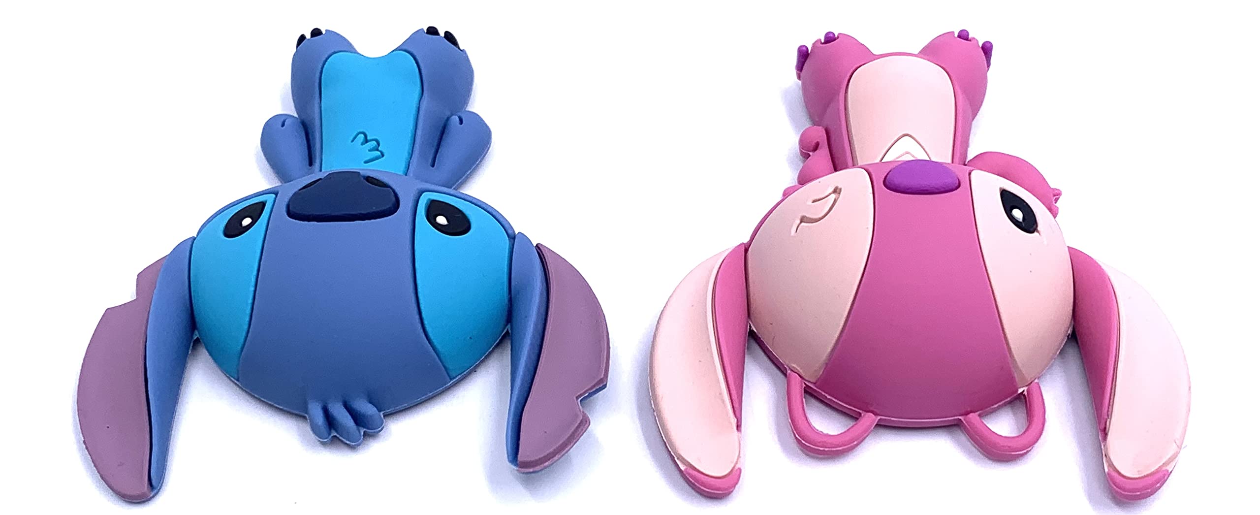 Disney Stitch 3D Foam Magnet Set - Stitch & Angel Magnets - Magnet for Refrigerators and Lockers