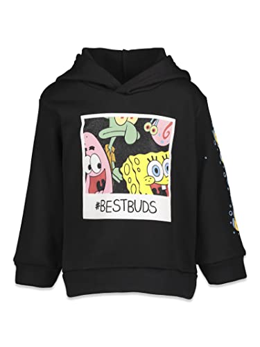 Nickelodeon SpongeBob SquarePants Patrick Squidward Big Boys Pullover Hoodie Black 18-20